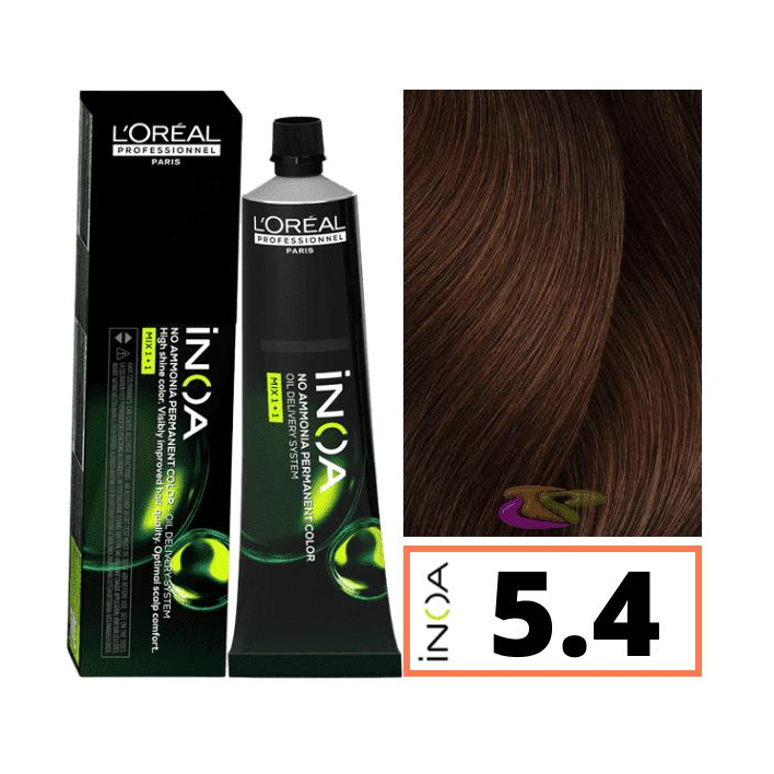 Inoa Tinte # 5.4 Castaño Claro Cobrizo - ALARA