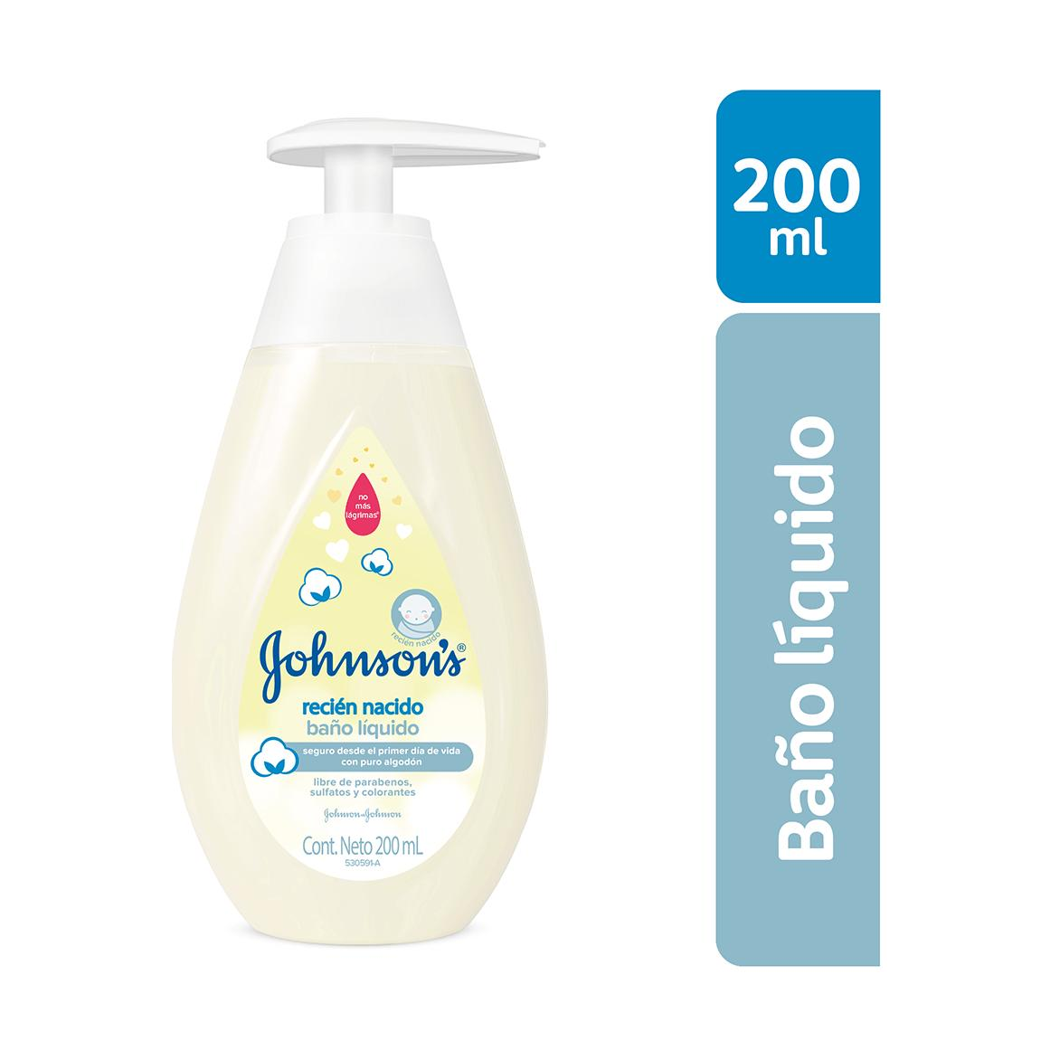 Johnsons Baño Liquido x 200 ml Recien Nacido - ALARA