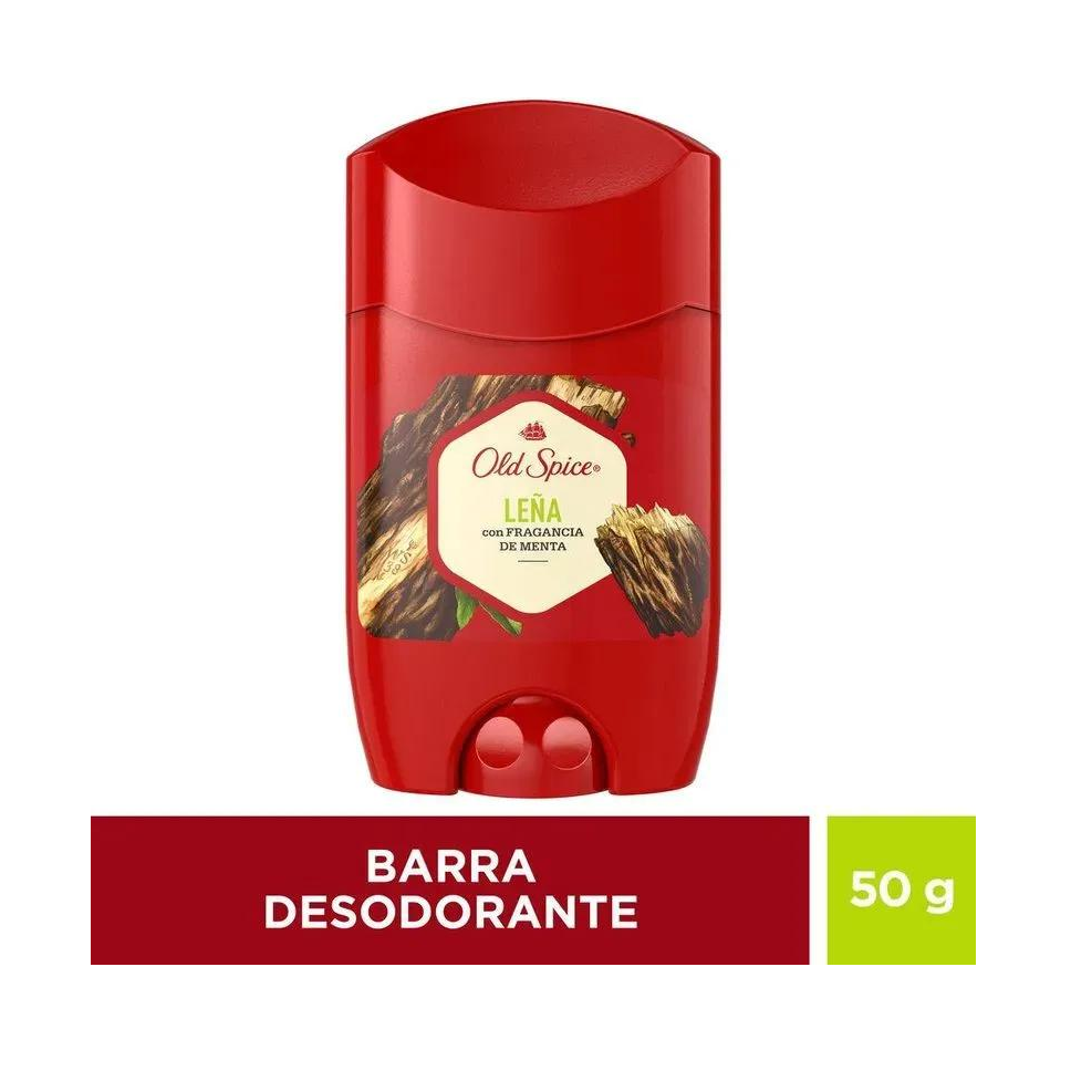 Old Spice Desodorante Barra Sol Deo 50 gr Leña - ALARA