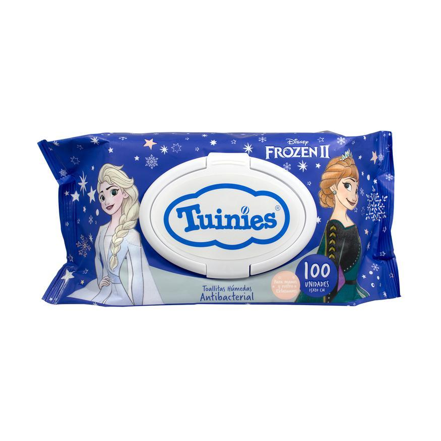Tuinies Pañitos Humedos x 100 Und Flit Top Frozen - ALARA