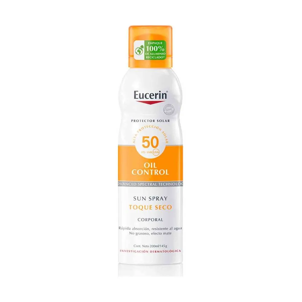 Eucerin Protector Solar Corporal en Spray Transparent Toque Seco FPS 50 ...